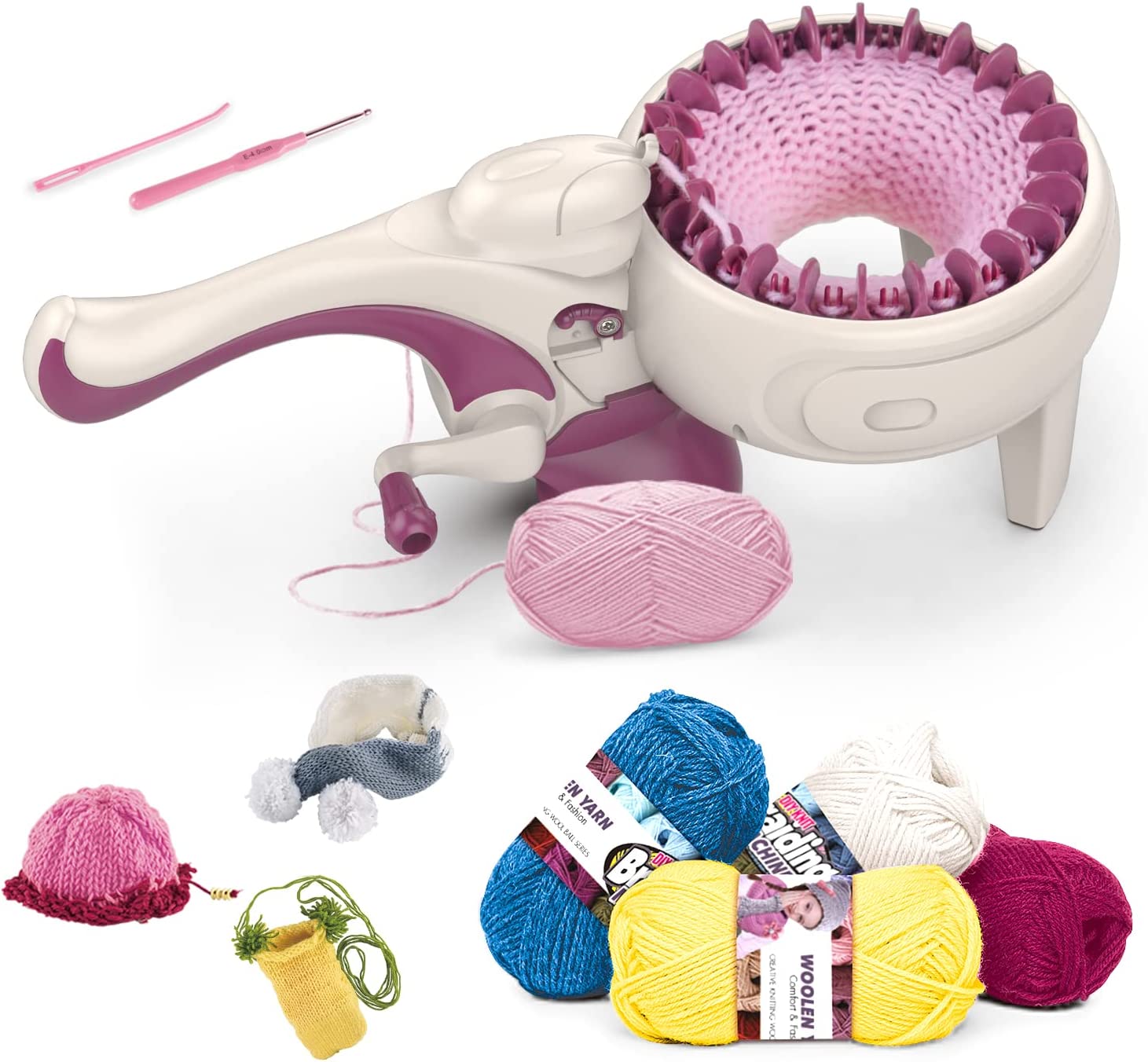 Set de crosetat pentru copii, Zola®, masina de cusut cu accesorii, mul ...