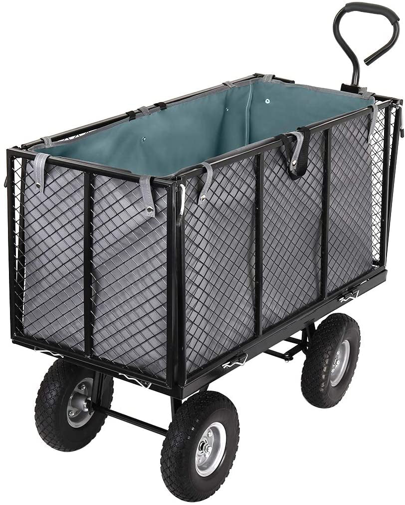 Carucior pentru gradina/marfa, Zola®, 4 roti , 350 kg, diametru roata ...